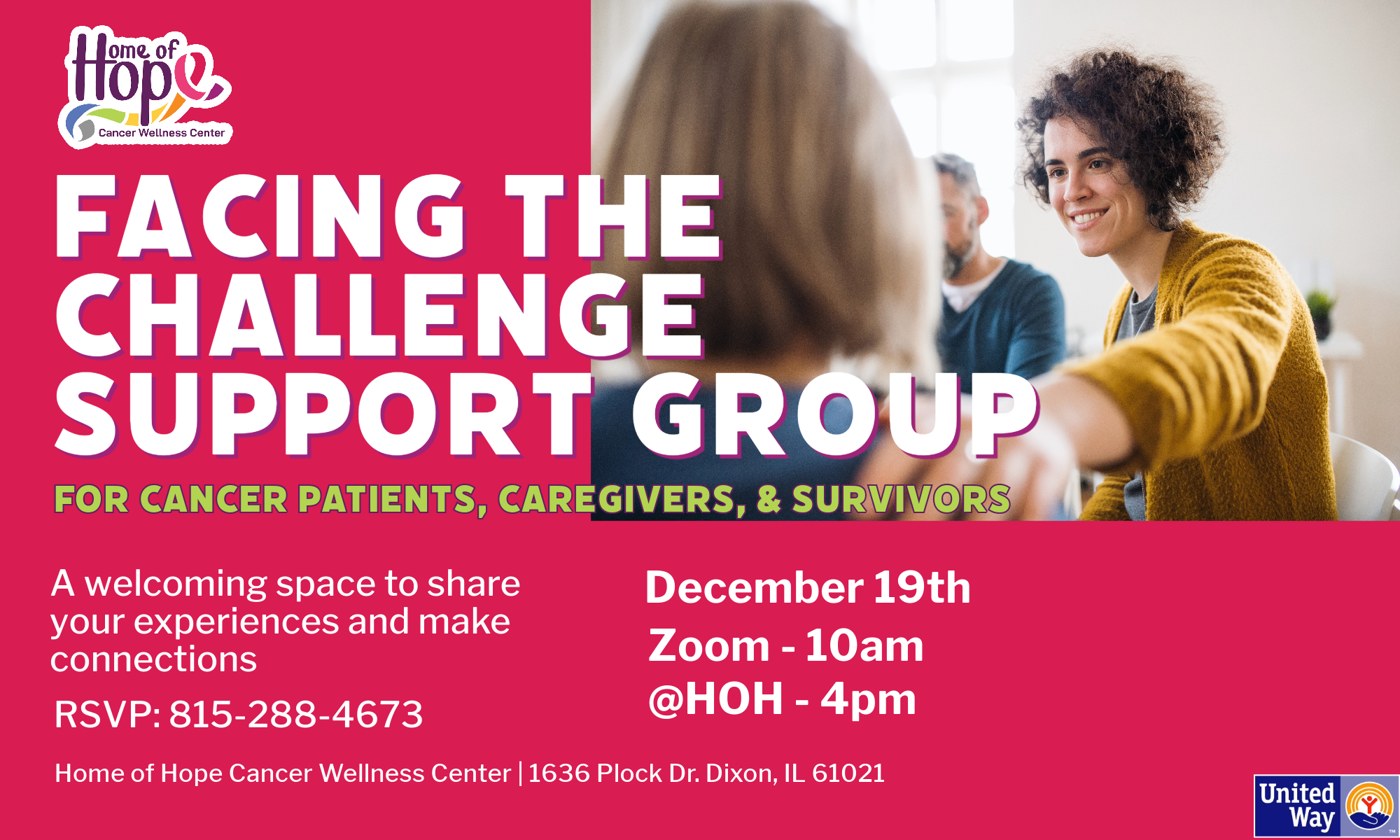 December Support Groups - Hope Cancer Wellness Center