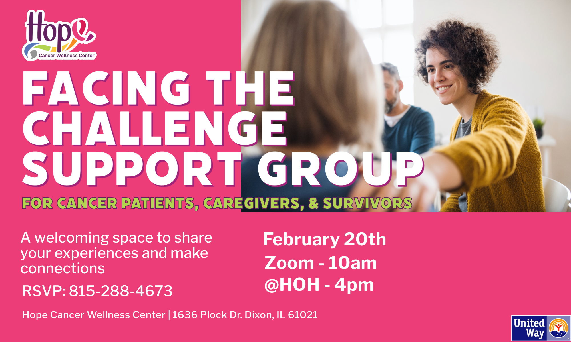 FEBRUARY SUPPORT GROUPS - Hope Cancer Wellness Center
